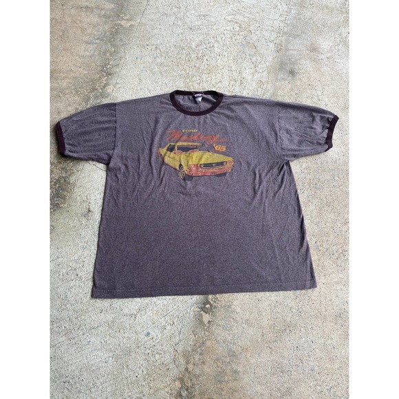 Vintage | Shirts | Vintage Y2k Ford Mustang Ringer Car Shirt | Poshmark